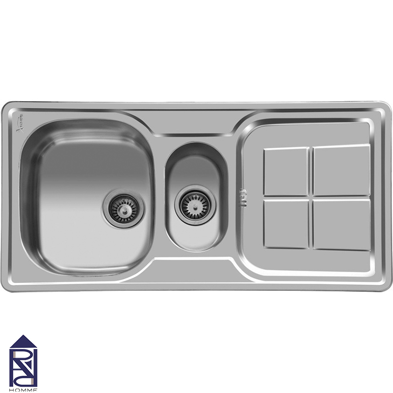 خرید سینک توکار اخوان کد 158🤑بهترین قیمت سینک ظرفشویی اخوان